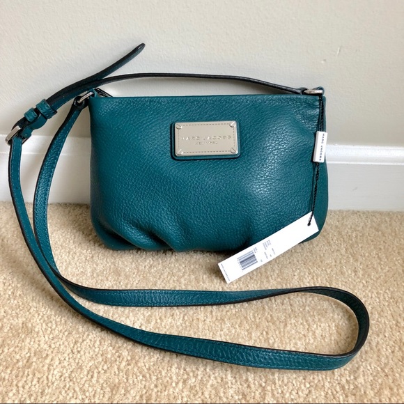 Marc Jacobs | Bags | Marc Jacobs Dark Teal Leather Crossbody | Poshmark